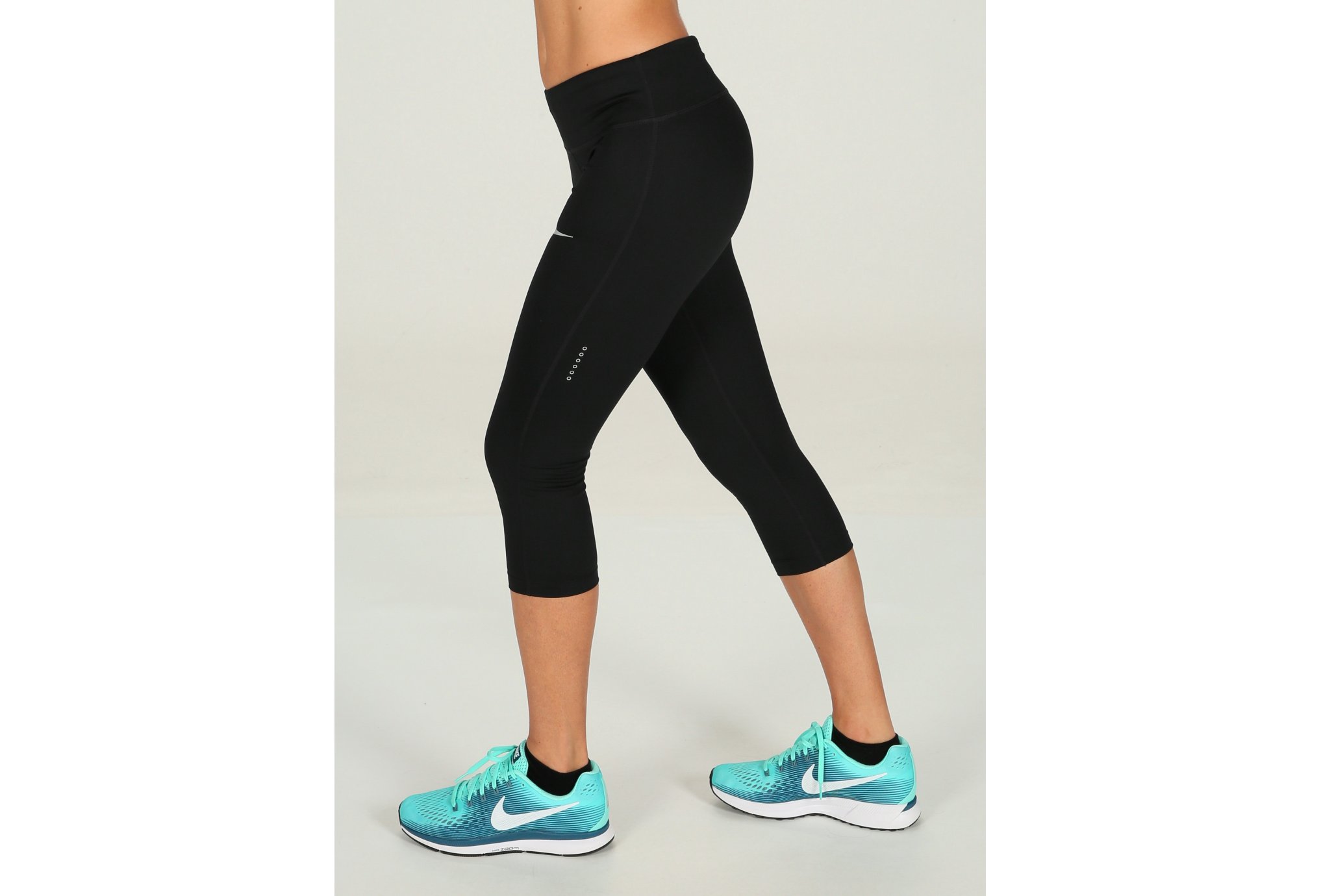 Nike Malla pirata Power Essential Running Capri en promoción | Mujer ...