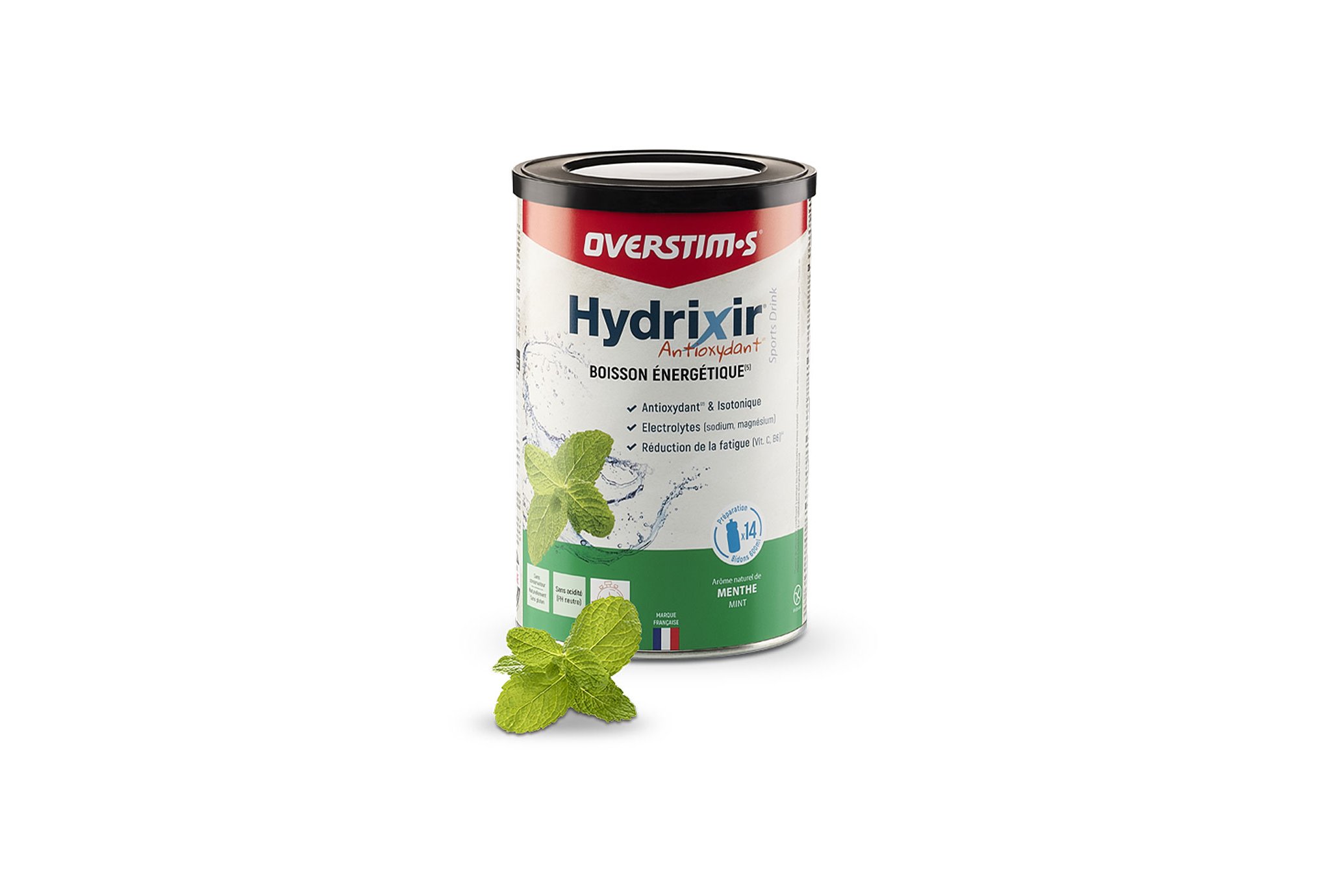 OVERSTIMS Hydrixir 600g - Menthe | Sports nutrition Sports drinks OVERSTIMS