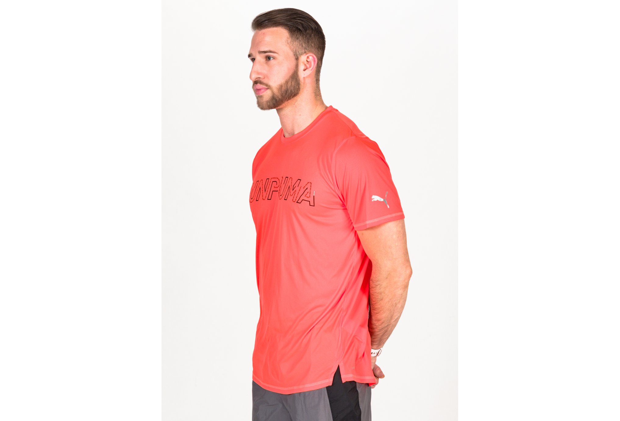 Puma Run Logo Herren im Angebot | Herren Bekleidung T-Shirts Puma